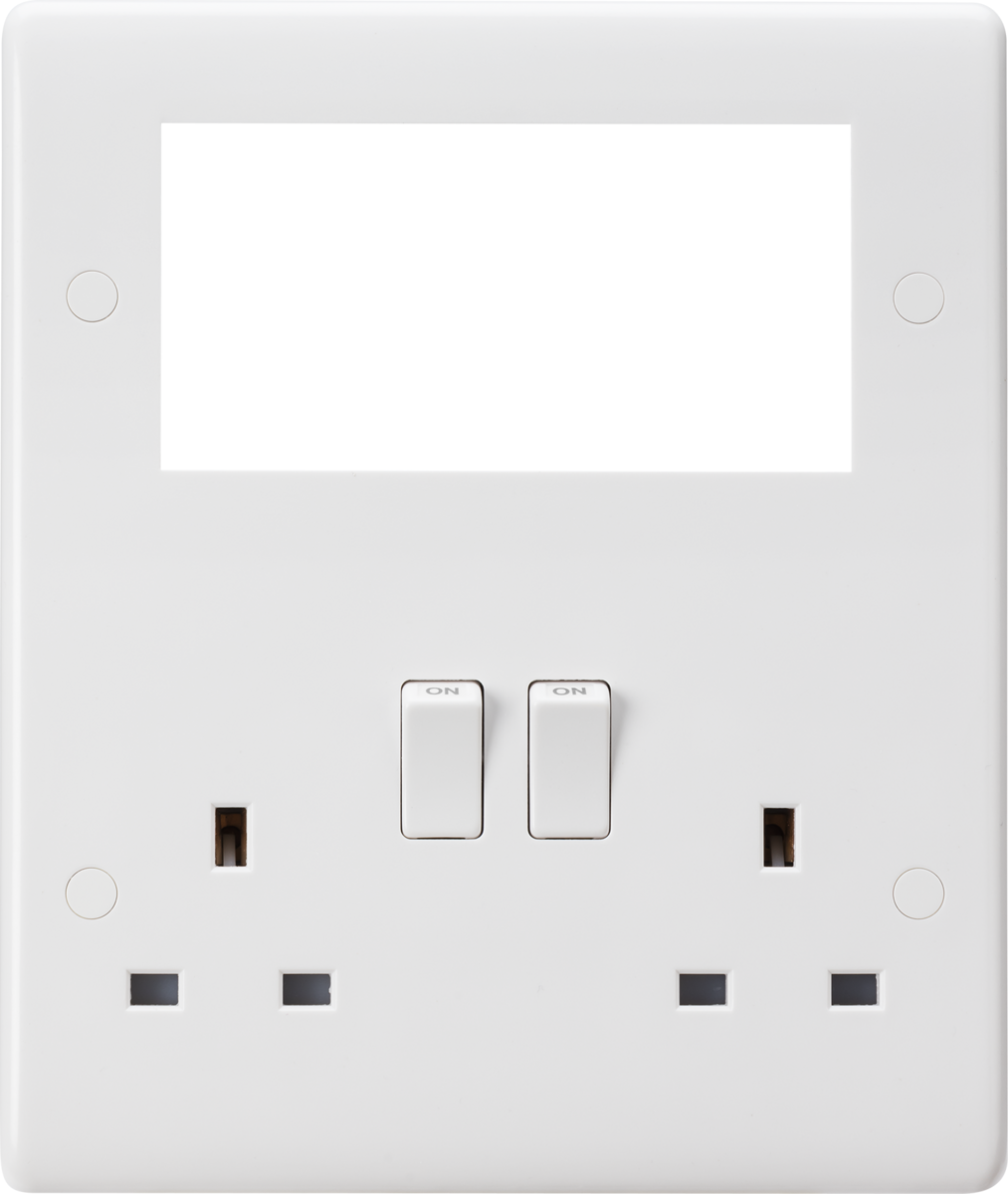 Knightsbridge: CU194MM, Small Multimedia Combination Plate, 230V 13A ...