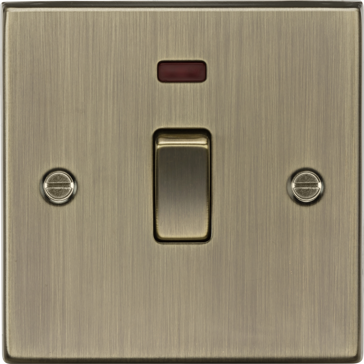 Knightsbridge: CS834NAB, 20A Double Pole Switch with Neon Indicator ...