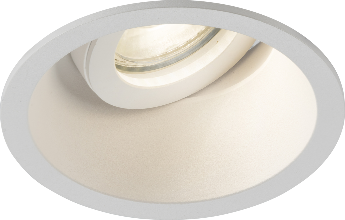 Knightsbridge: DIB1TRW, Single Tilt Round Anti-Glare Downlight, 10W Max ...