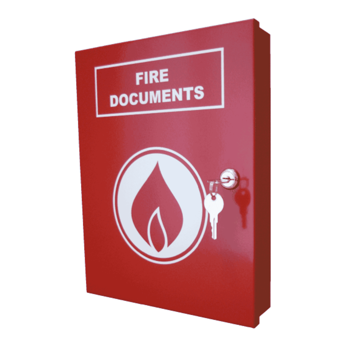 A4 Fire Document Box, Lockable, 1.2mm Steel, Low Profile, A4-DOC-BOX-R ...