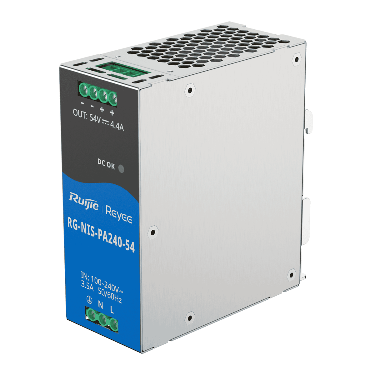 Ruijie RG-NIS-PA240-54 54V DC 240W DIN-rail Industrial Power Module – WME